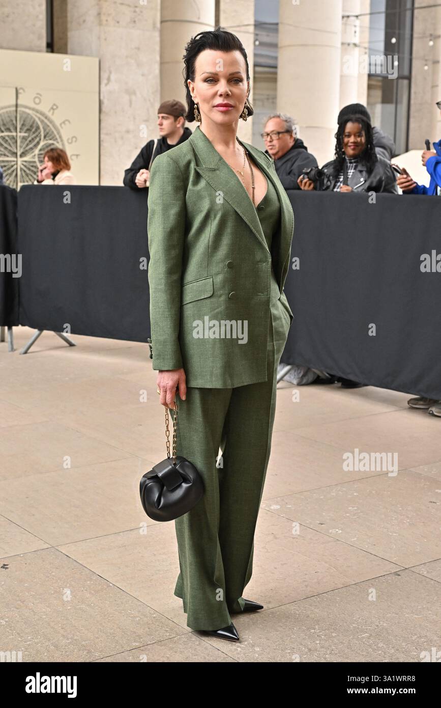 Debi Mazar arriving at Gabriela Hearst show during Paris Fashion Week ...