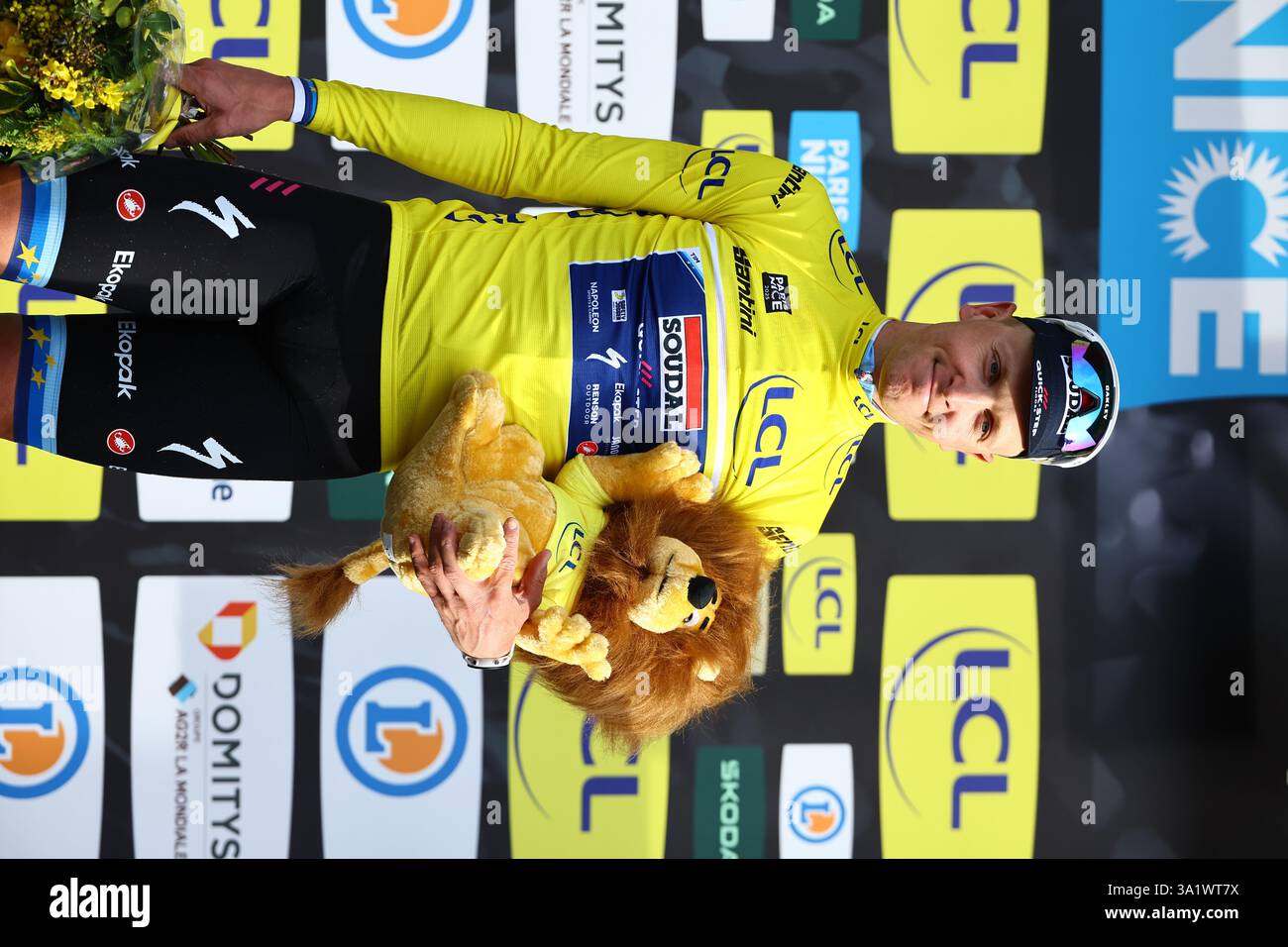 Bellegarde, France. 10th Mar, 2025. Belgian Tim Merlier of Soudal Quick ...