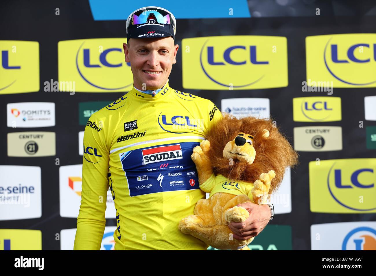 Bellegarde, France. 10th Mar, 2025. Belgian Tim Merlier of Soudal Quick ...