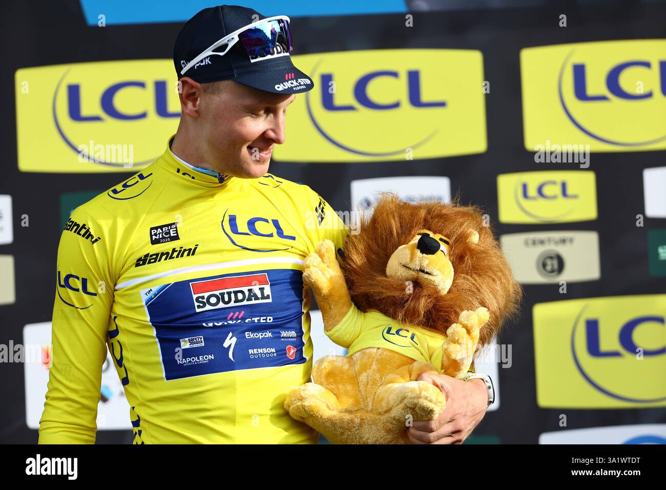 Bellegarde, France. 10th Mar, 2025. Belgian Tim Merlier of Soudal Quick ...