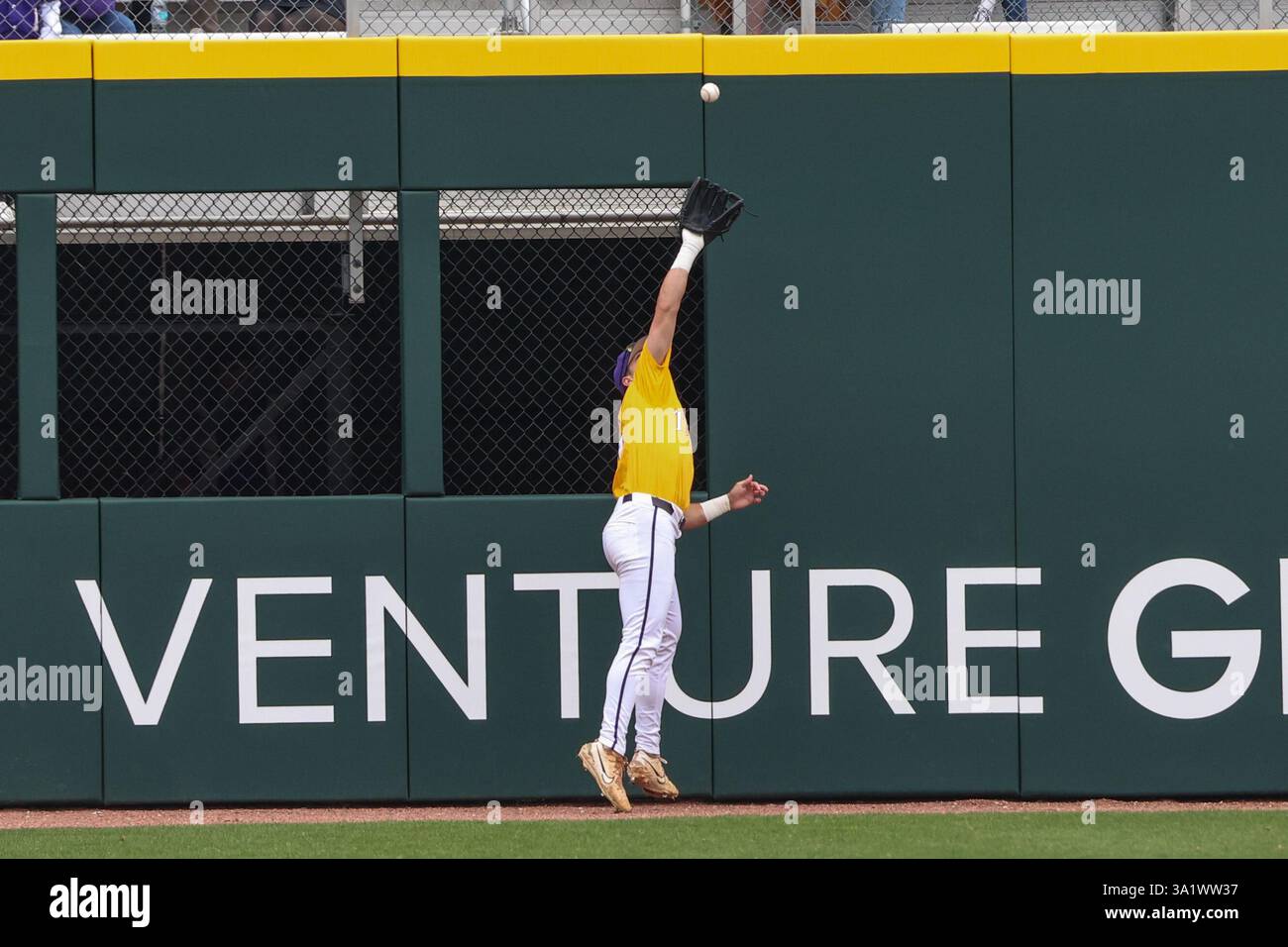 Baton Rouge, LA, USA. 9th Mar, 2025. LSU outfielder Jake Brown (7 ...