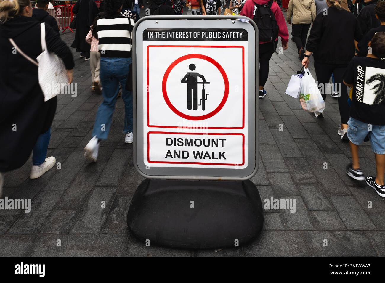Pedestrian compliance board hi-res stock photography and images - Alamy