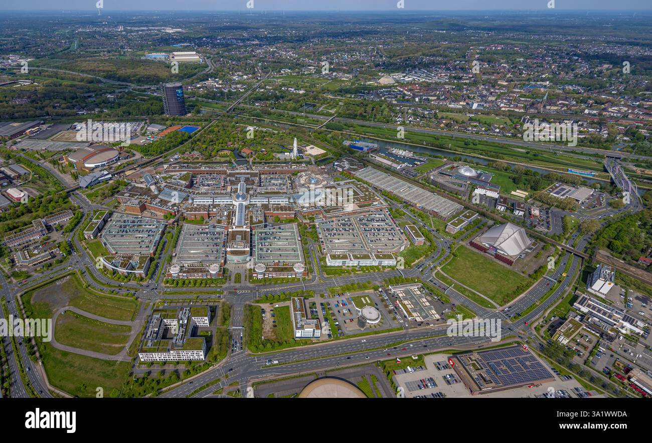 Aerial view, Westfield Centro star-shaped shopping center, general view ...