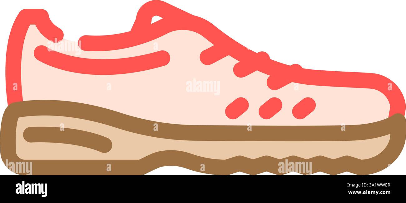approach shoes footwear tourism color icon vector illustration Stock ...