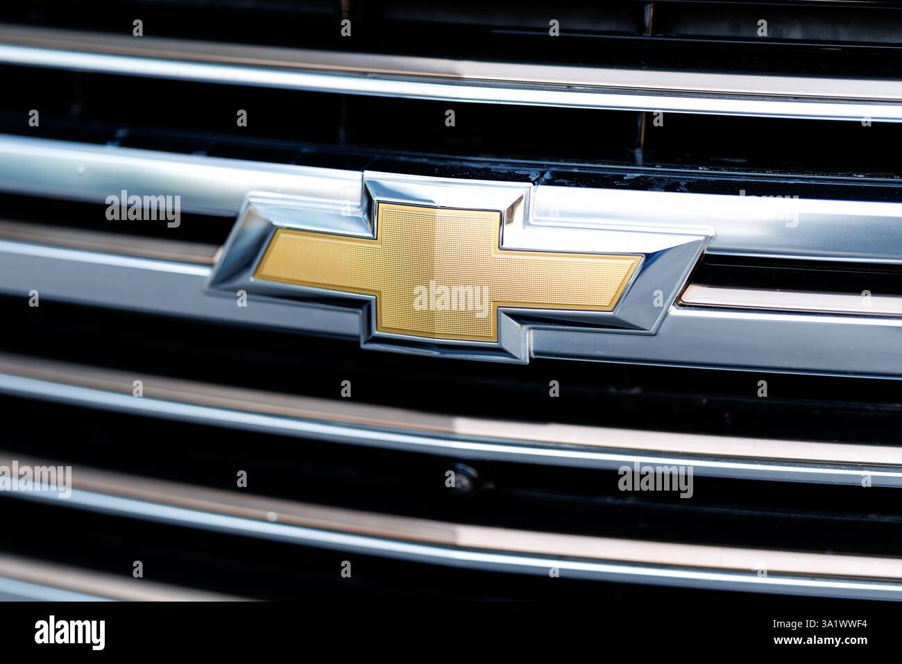 Munich, Germany. 09th Mar, 2025. The Chevrolet brand logo can be seen ...