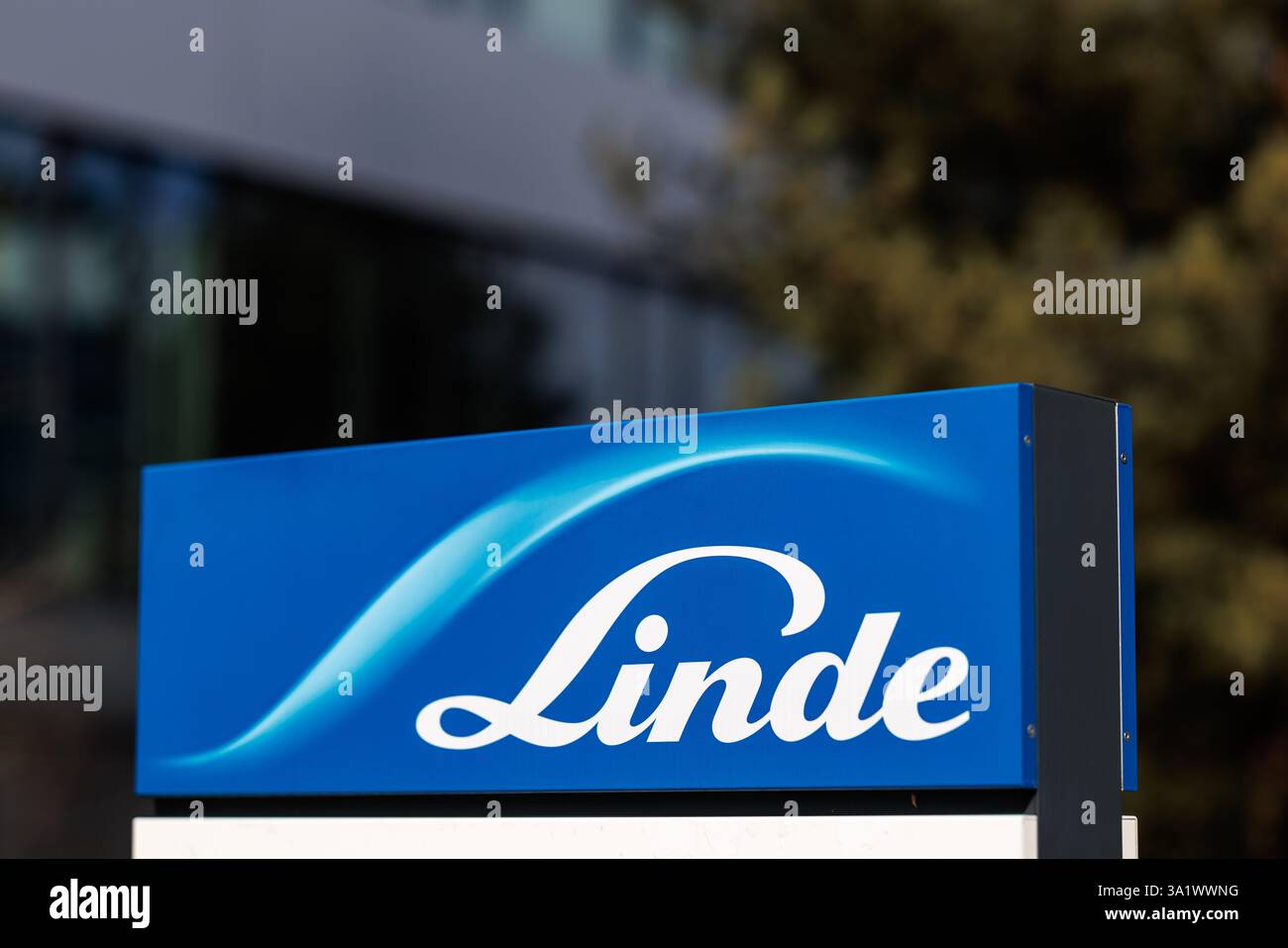 Pullach, Germany. 09th Mar, 2025. The logo and lettering of the ...