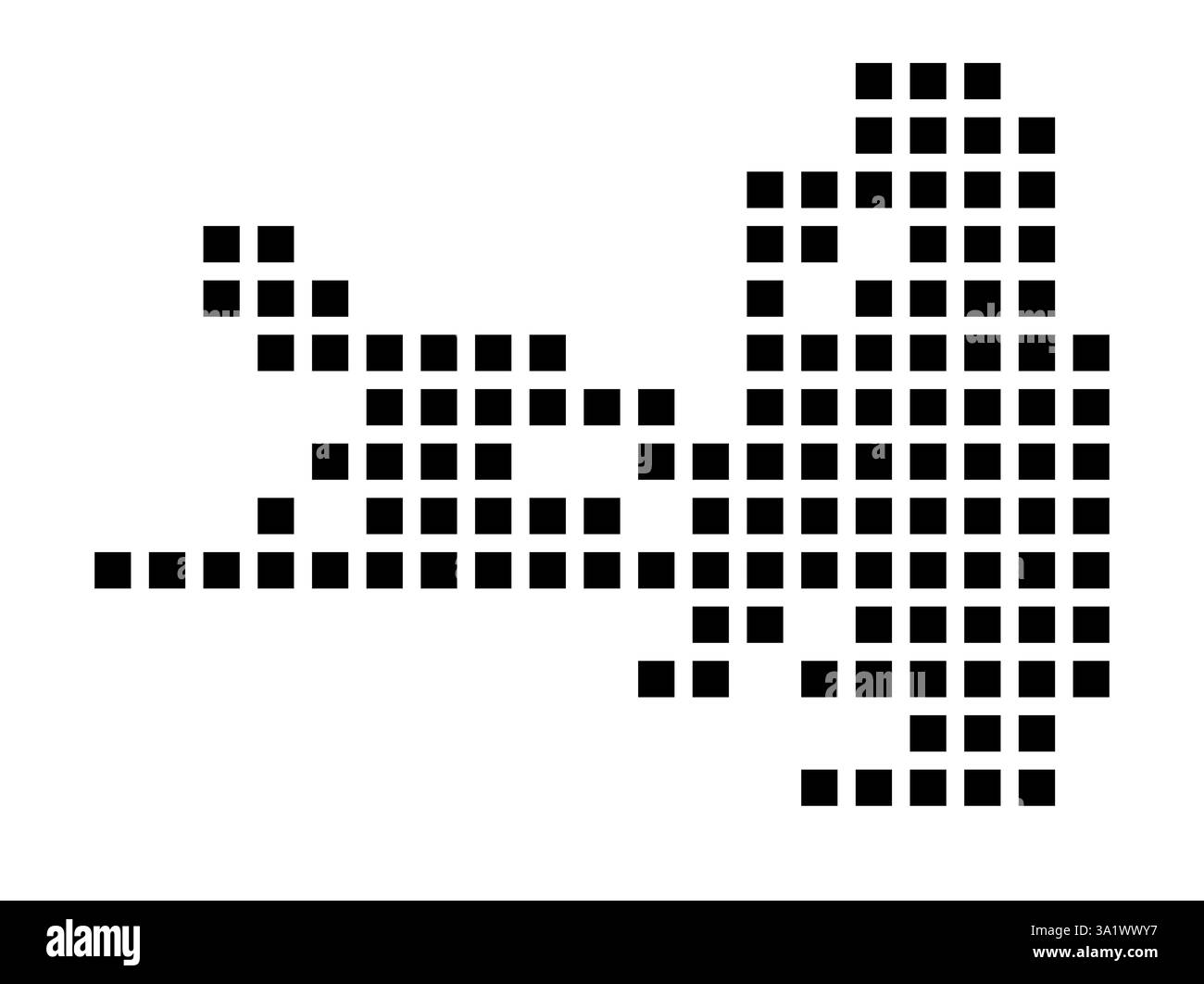 Symbol Map of the City Kenosha (Wisconsin) showing the city with a ...