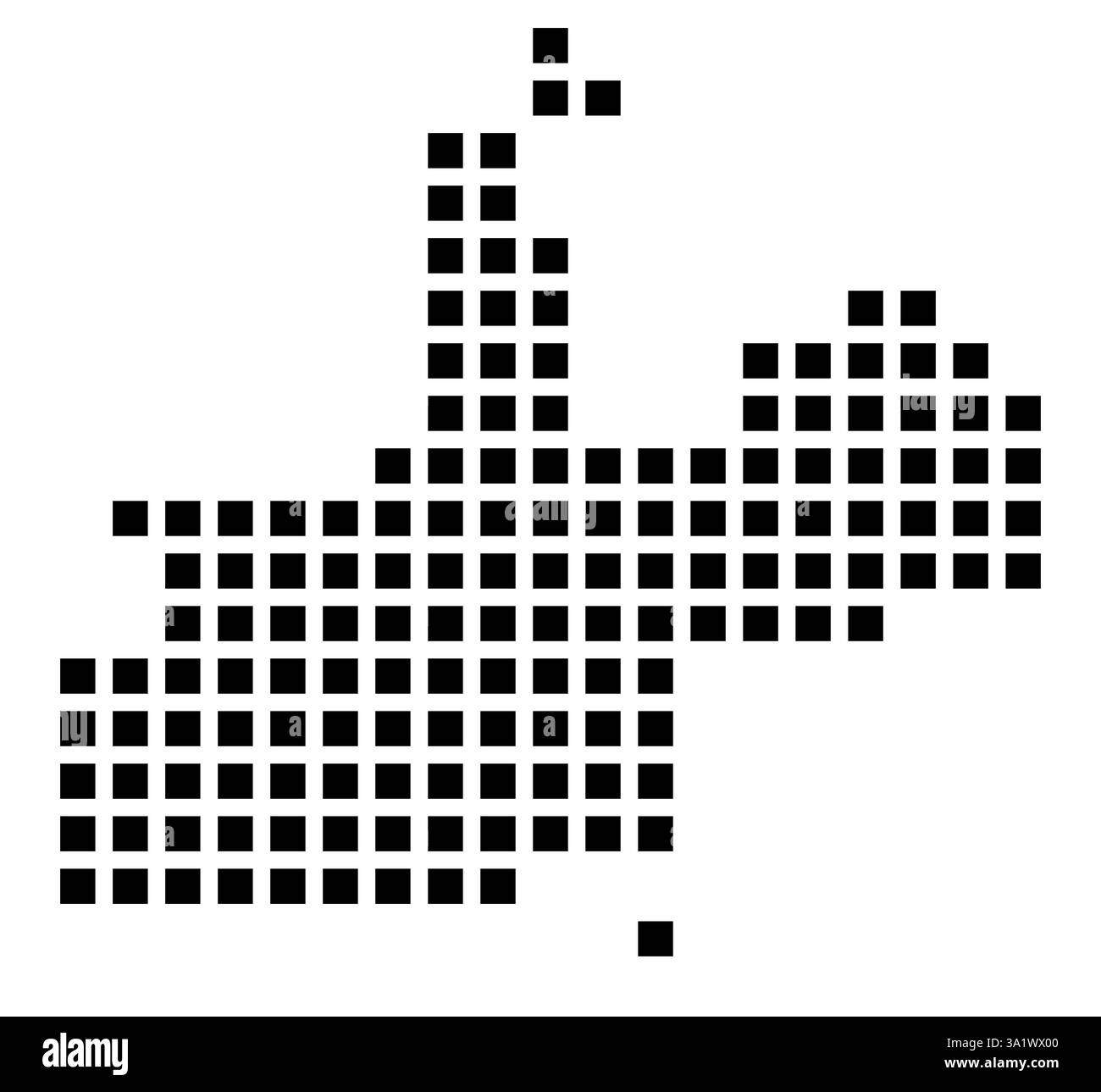 Symbol Map of the City Provo (Utah) showing the city with a pattern of ...