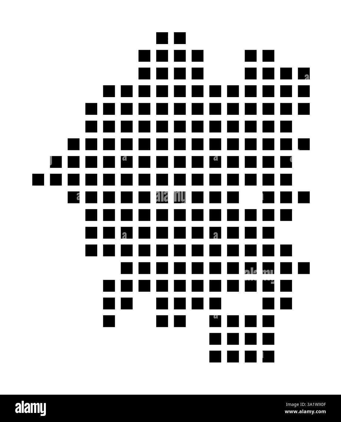Symbol Map of the City Lehi (Utah) showing the city with a pattern of ...
