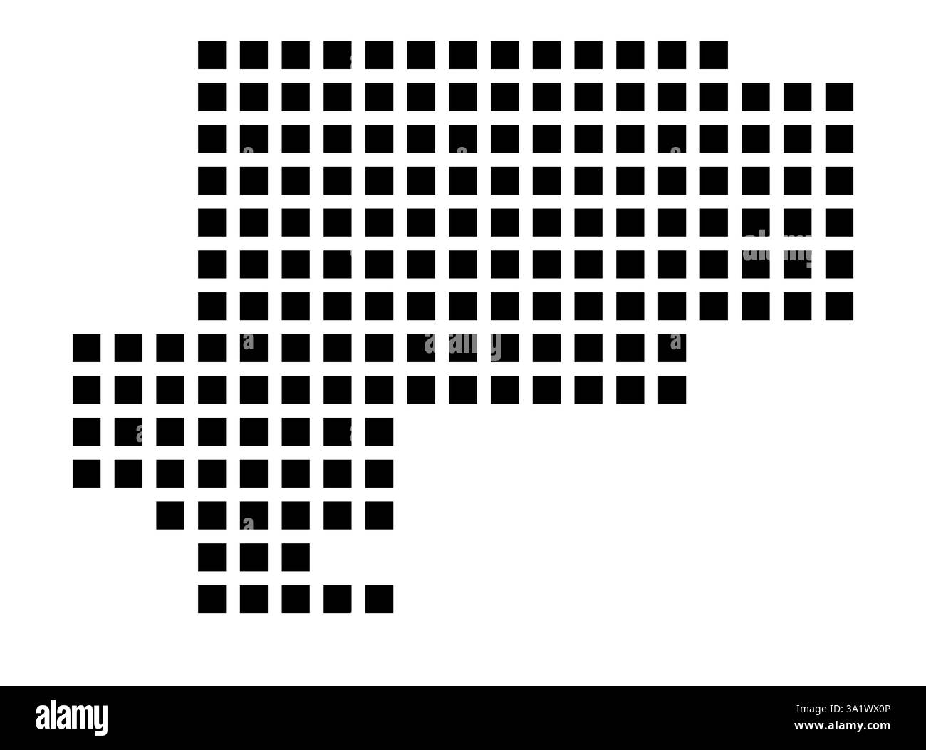 Symbol Map of West Valley City (Utah) showing the city with a pattern ...