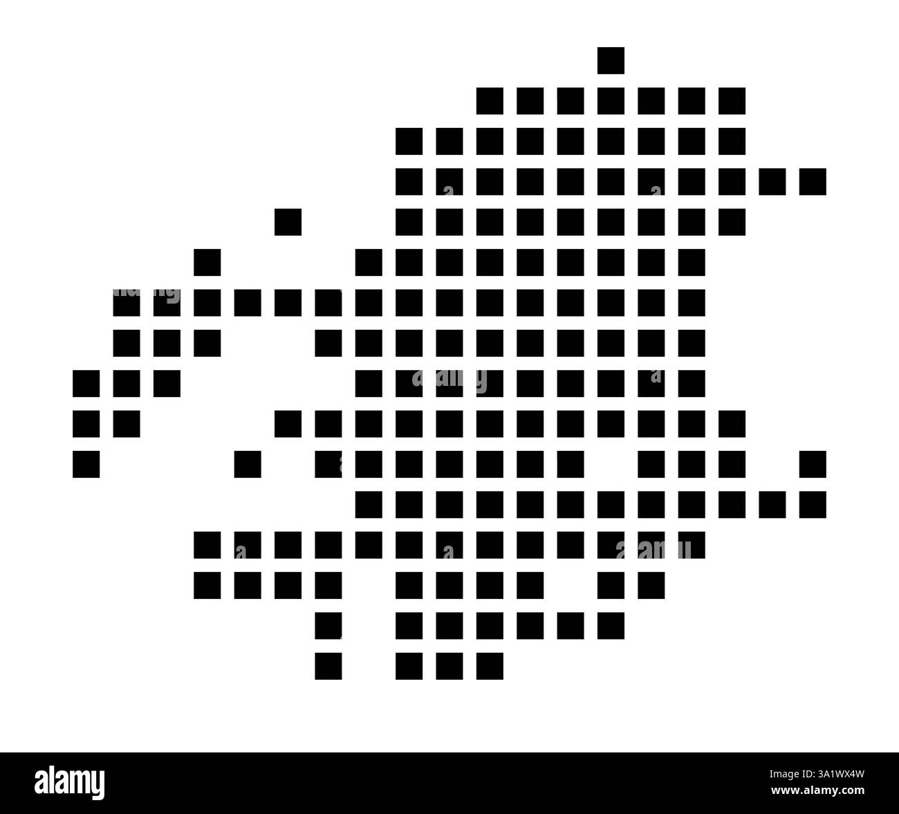 Symbol Map of the City Spring Hill (Tennessee) showing the city with a ...