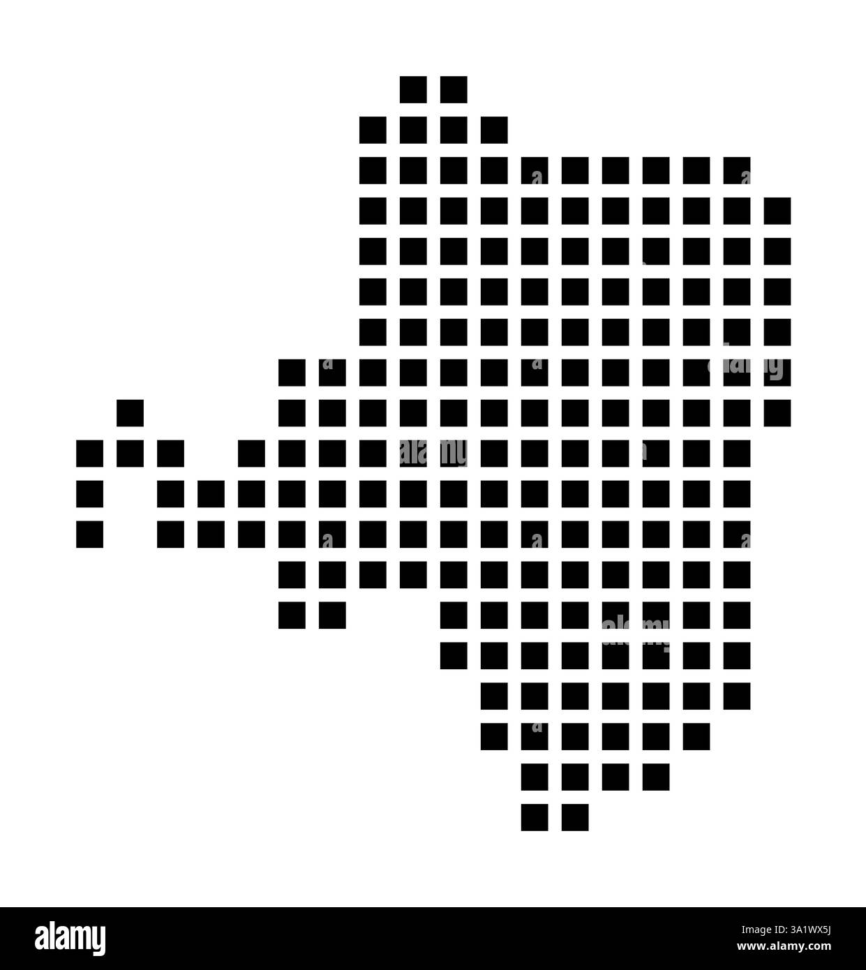 Symbol Map of the City Mission (Texas) showing the city with a pattern ...