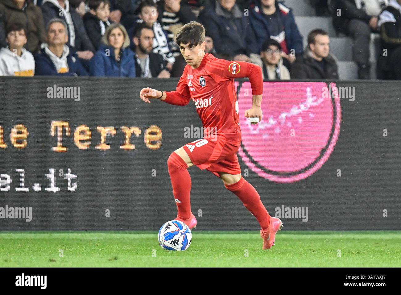 La Spezia, Italy. 09th Mar, 2025. Alessandro Arena (Pisa) during Spezia ...