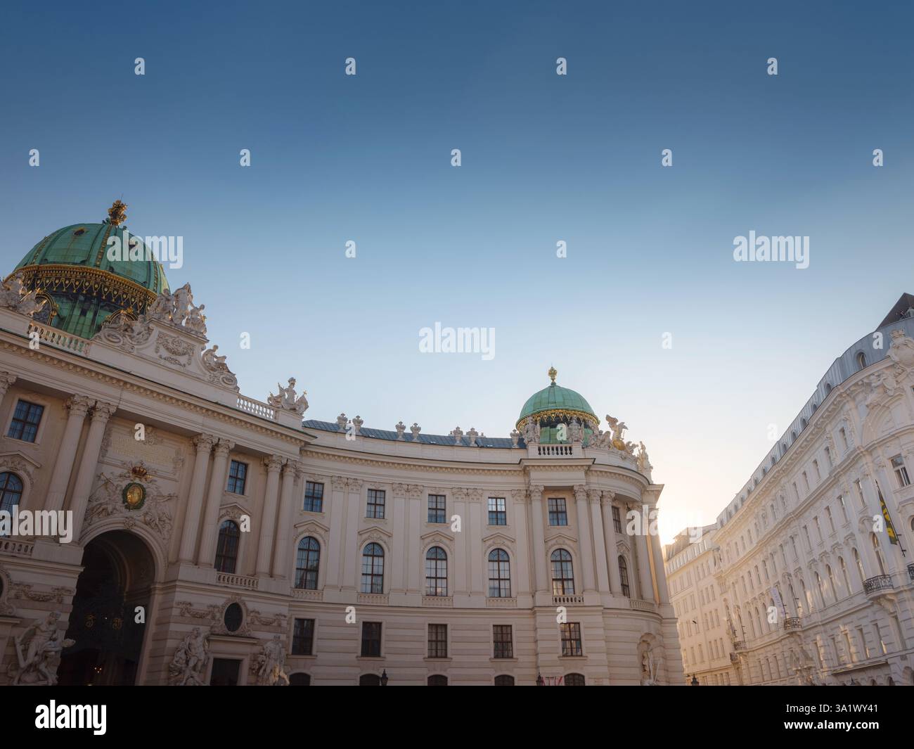 Summer trip to Vienna: exploring city beauty. Hofburg palace on St ...