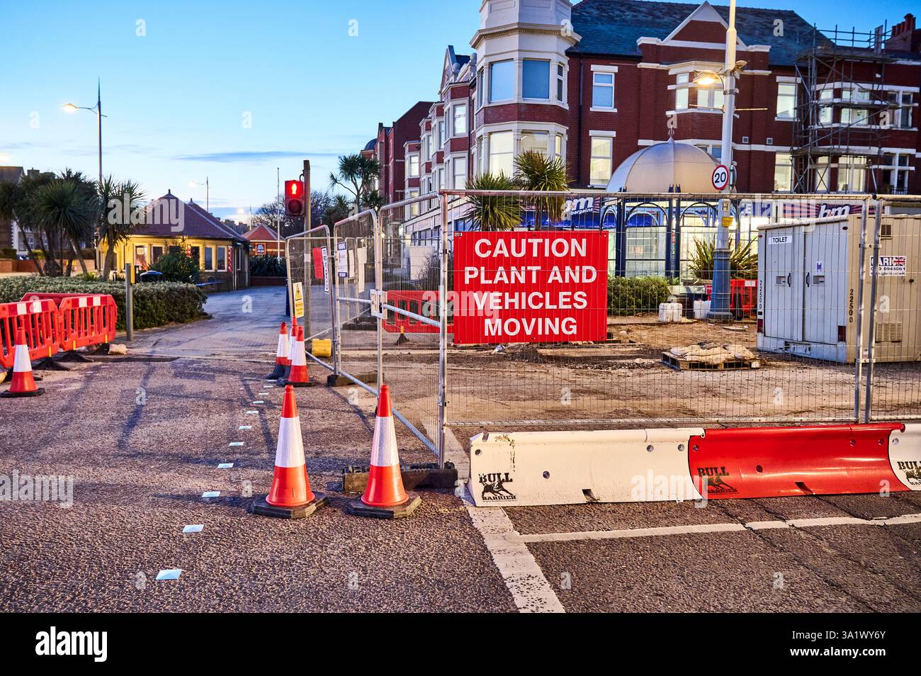 Major road works in yown centre Stock Photo - Alamy