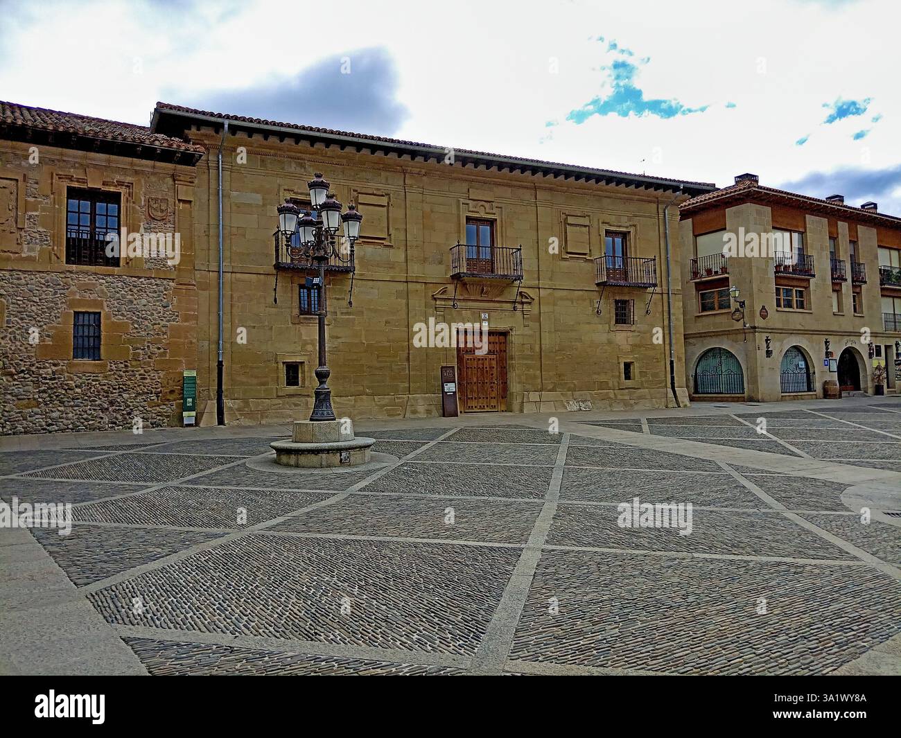 Plaza del Santo, a historic square in Santo Domingo de la Calzada, La ...
