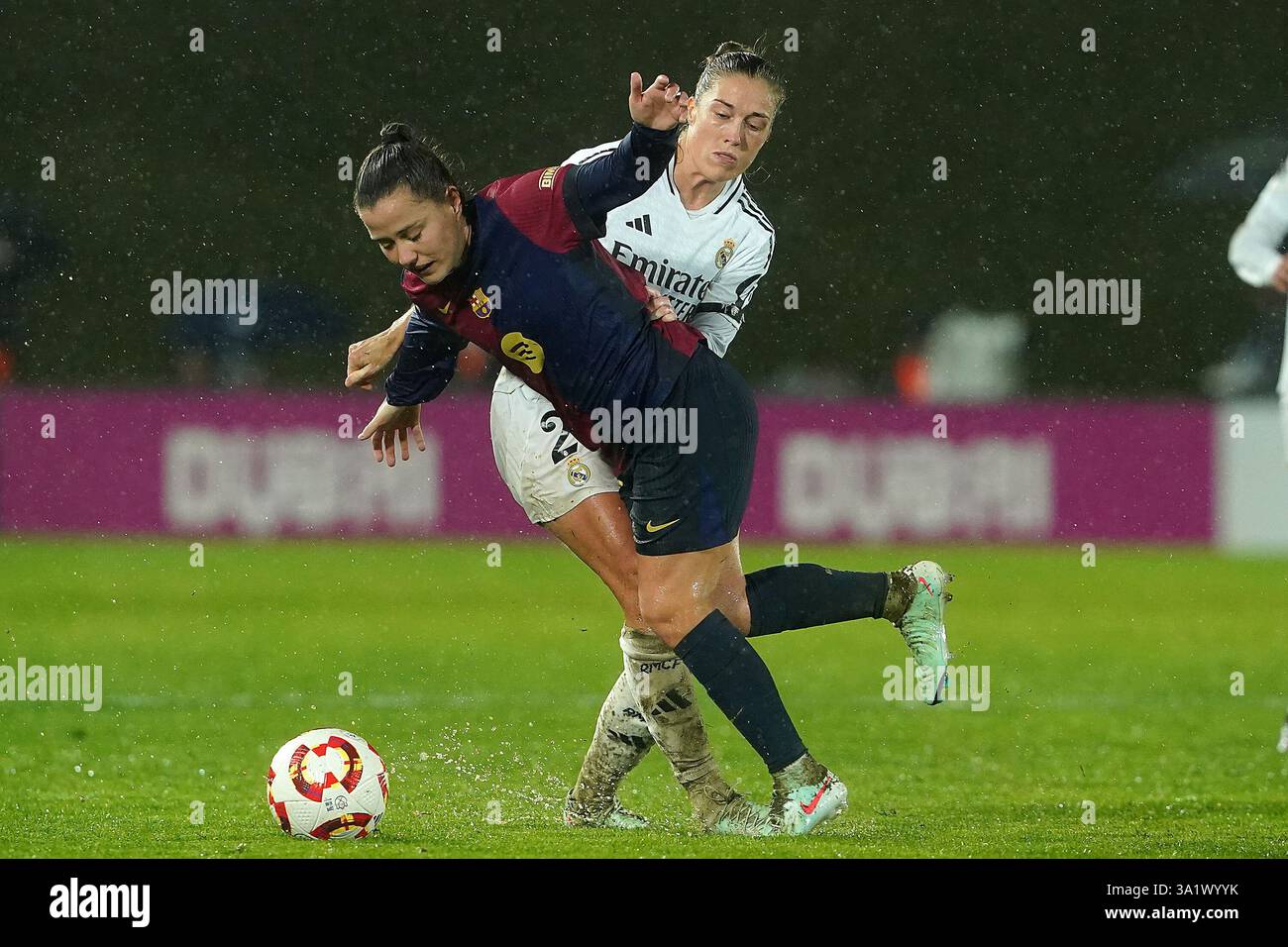 Madrid, Spain. 06th Mar, 2025. Real Madrid CF's Filippa Angeldahl (r ...