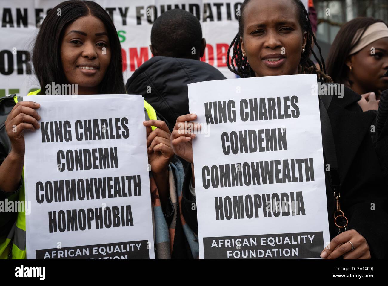 London, UK. 10 March, 2025. Supporters of the African Equality ...