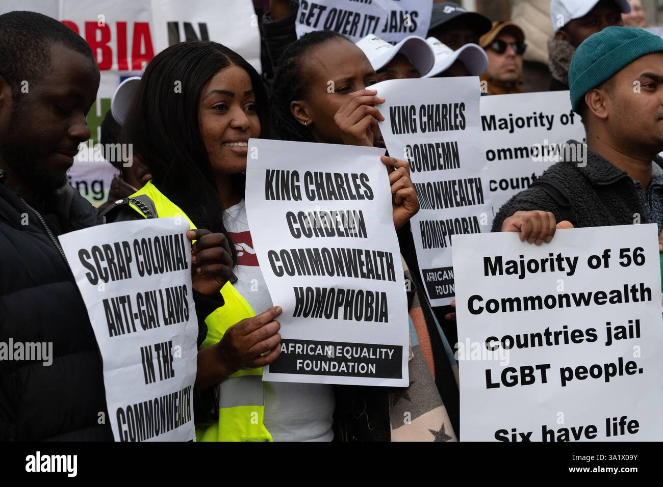 London, UK. 10 March, 2025. Supporters of the African Equality ...