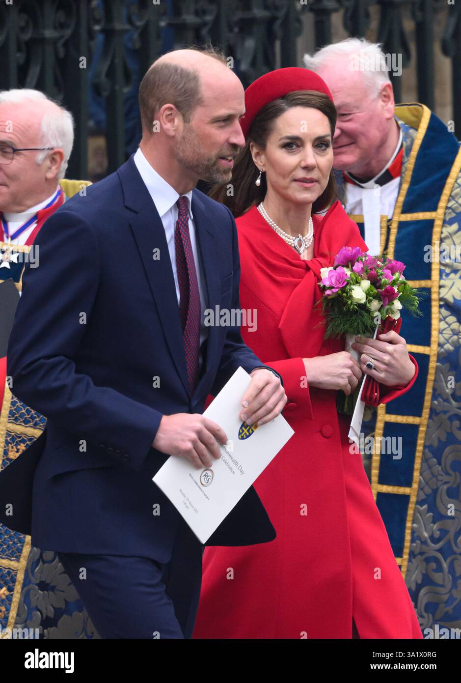 London, UK. March 10th, 2025. The Prince of Wales and The Princess of ...