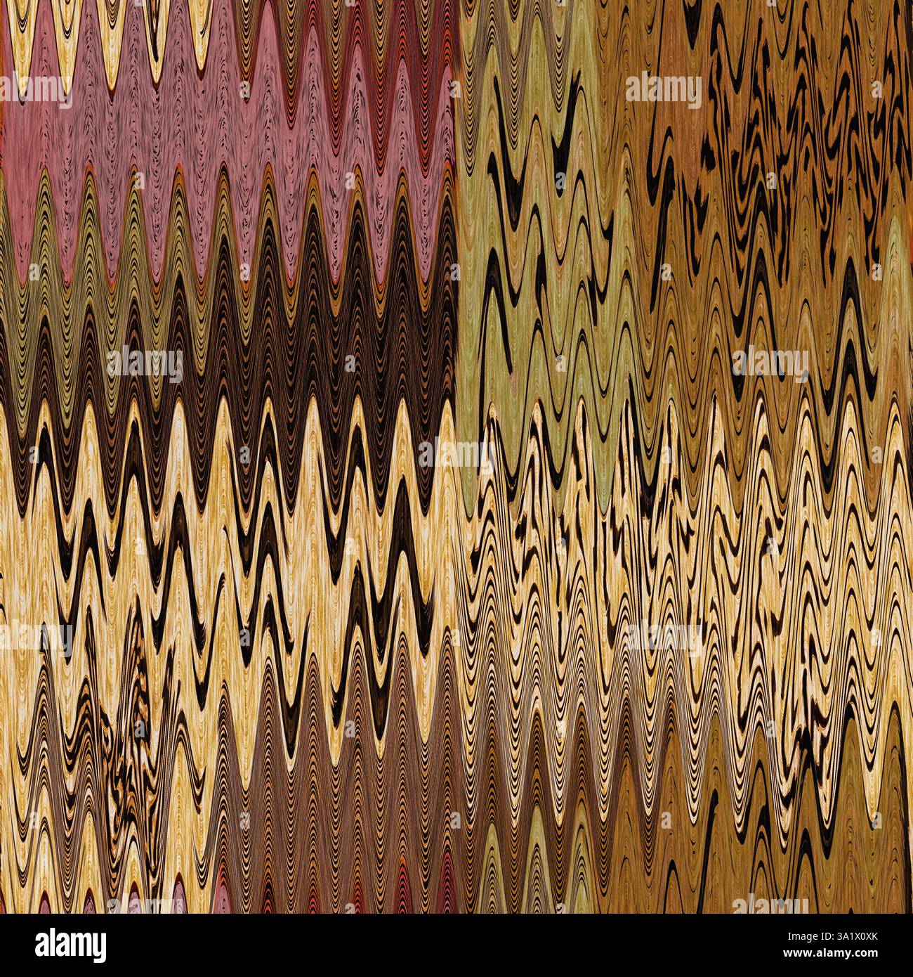 Fall colour wavy marble effect seamless pattern background. Drip style ...