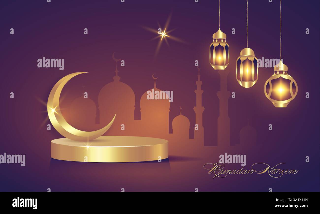 Ramadan light show Stock Vector Images - Alamy