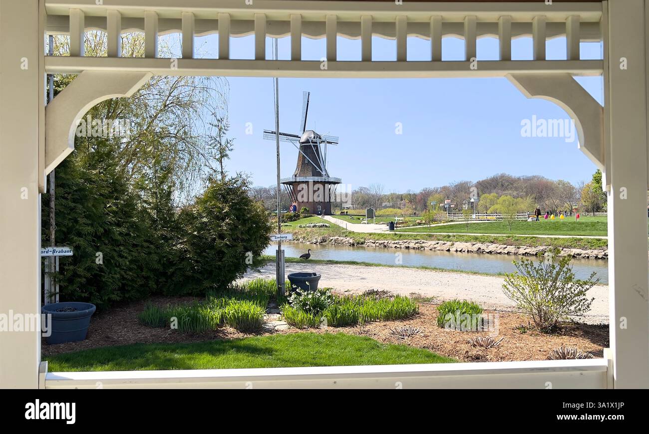 Holland michigan usa windmill island gardens hi-res stock photography ...