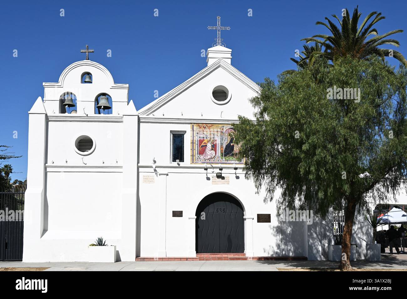 LOS ANGELES, CALIFORNIA - 8 MAR 2025: Our Lady Queen of Angels Catholic ...