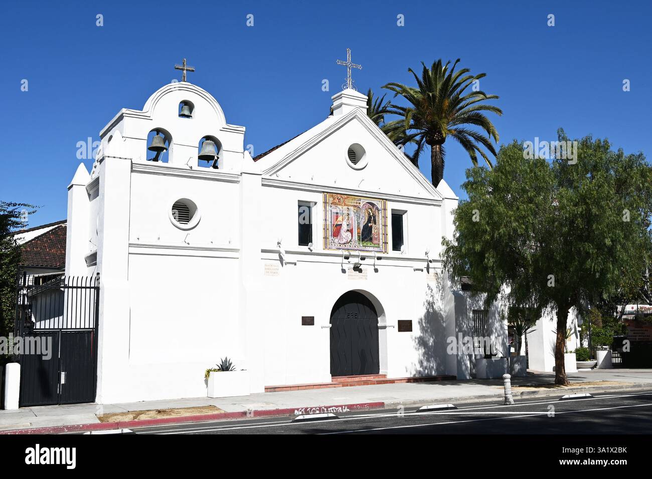 LOS ANGELES, CALIFORNIA - 8 MAR 2025: Our Lady Queen of Angels Catholic ...