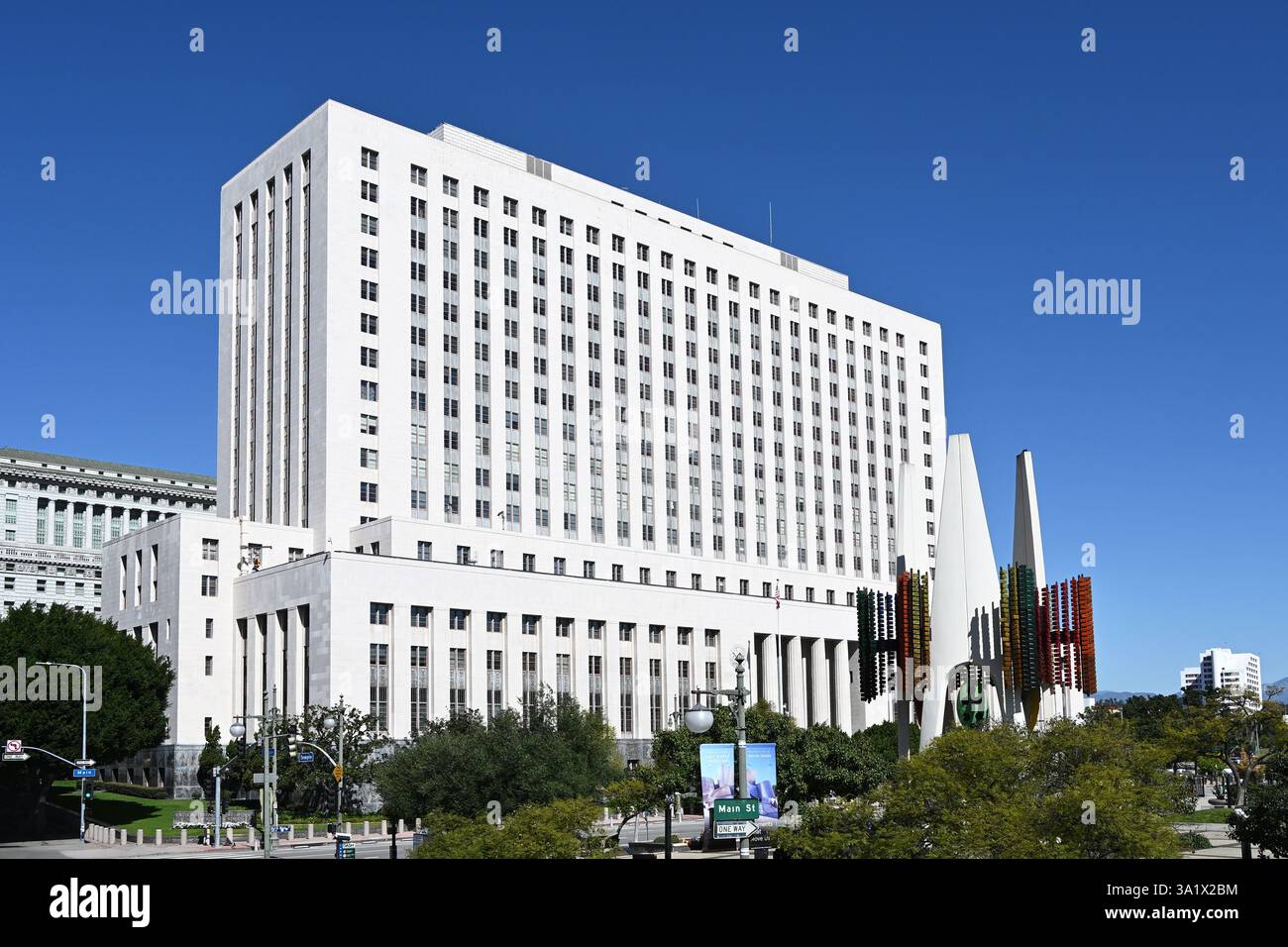 LOS ANGELES, CALIFORNIA - 8 MAR 2025: The United States Court House ...