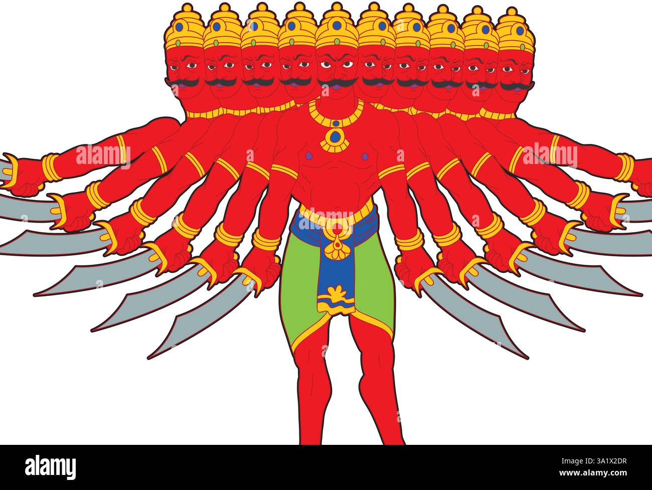 Ravana Dashagriva (रावण) Rāvaṇa, king of Lanka, the chief antagonist in ...