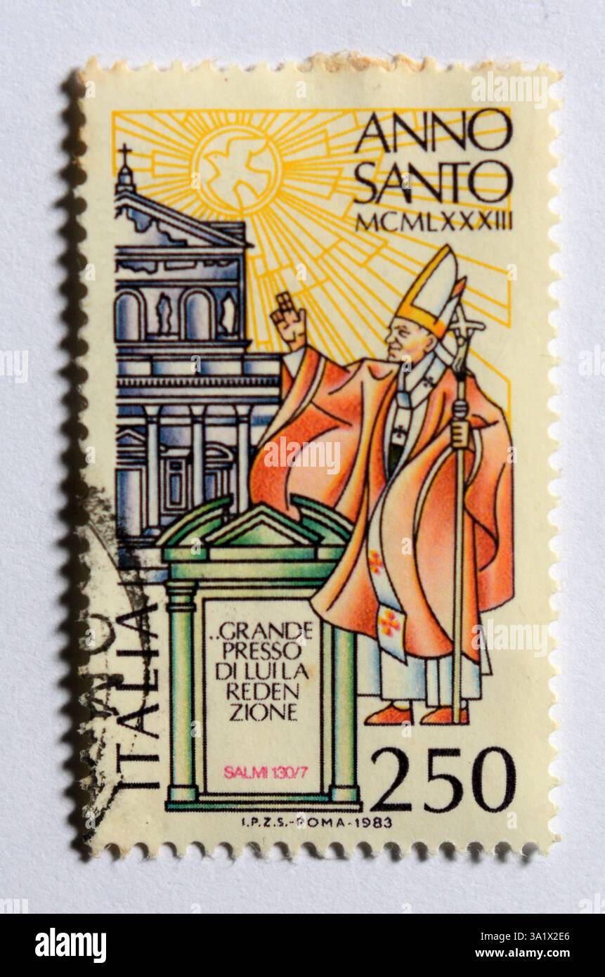 Collection of old Italian postage stamps Stock Photo - Alamy