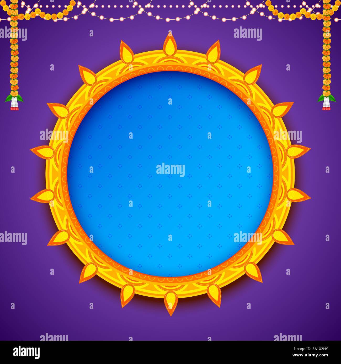 illustration of backdrop decoration for Happy Diwali, Dussehra Indian ...