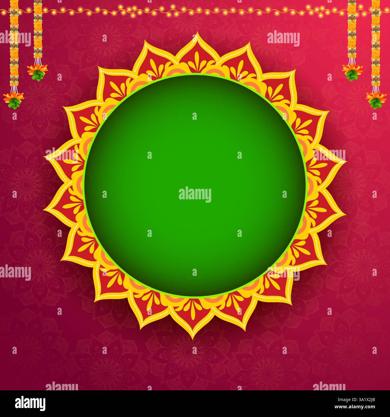 illustration of backdrop decoration for Happy Diwali, Dussehra Indian ...