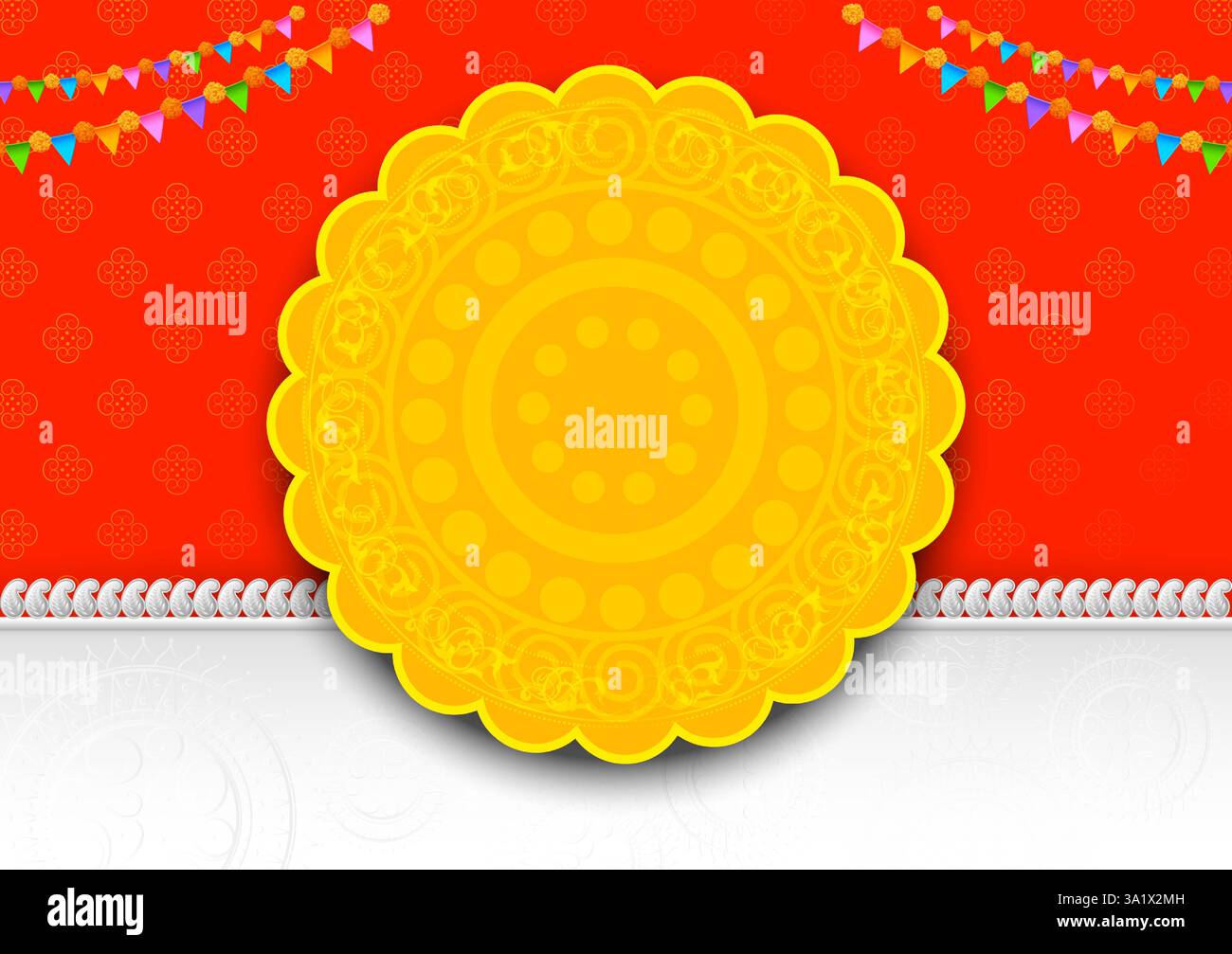 illustration of backdrop decoration for Happy Diwali, Dussehra Indian ...