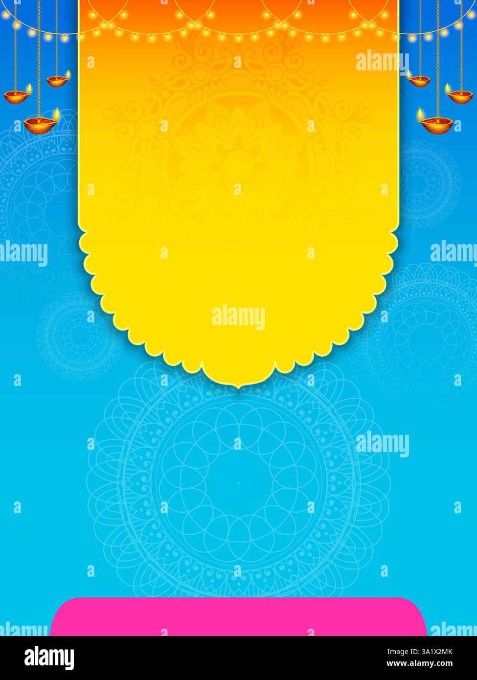 illustration of backdrop decoration for Happy Diwali, Dussehra Indian ...