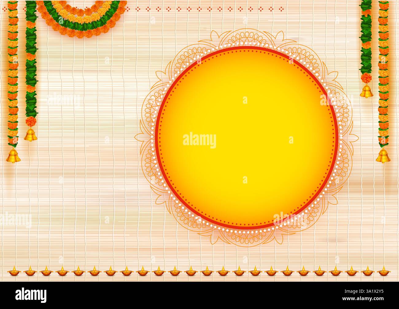 illustration of backdrop decoration for Happy Diwali, Dussehra Indian ...