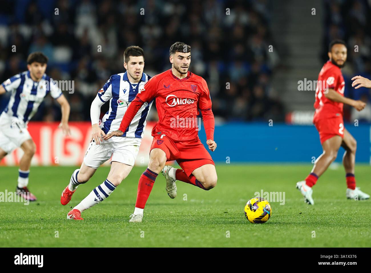 San Sebastian, Spain. 9th Mar, 2025. Isaac Romero (Sevilla) Football ...