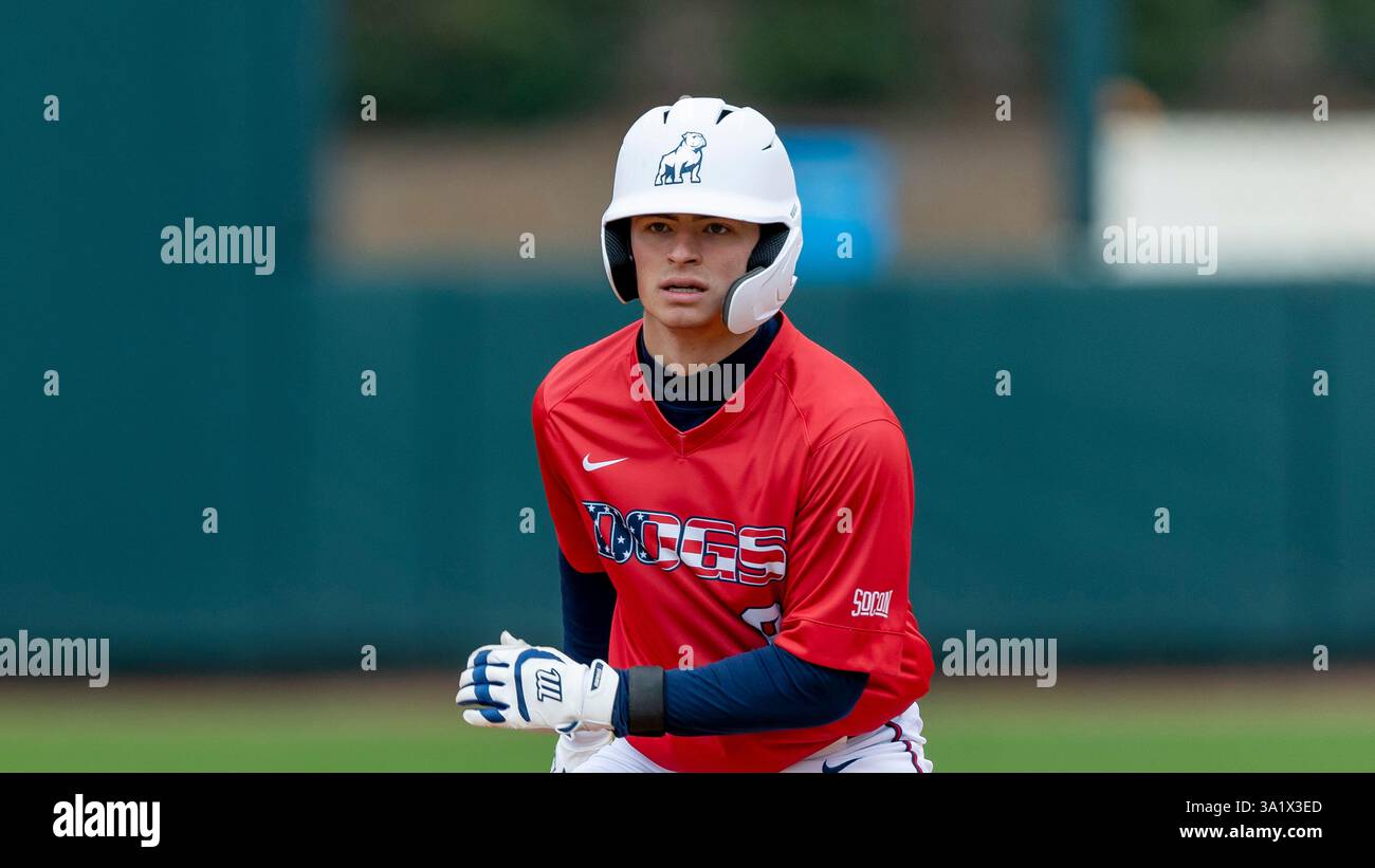 Samford pitcher/infielder Cade Carr (2) during an NCAA baseball game on ...