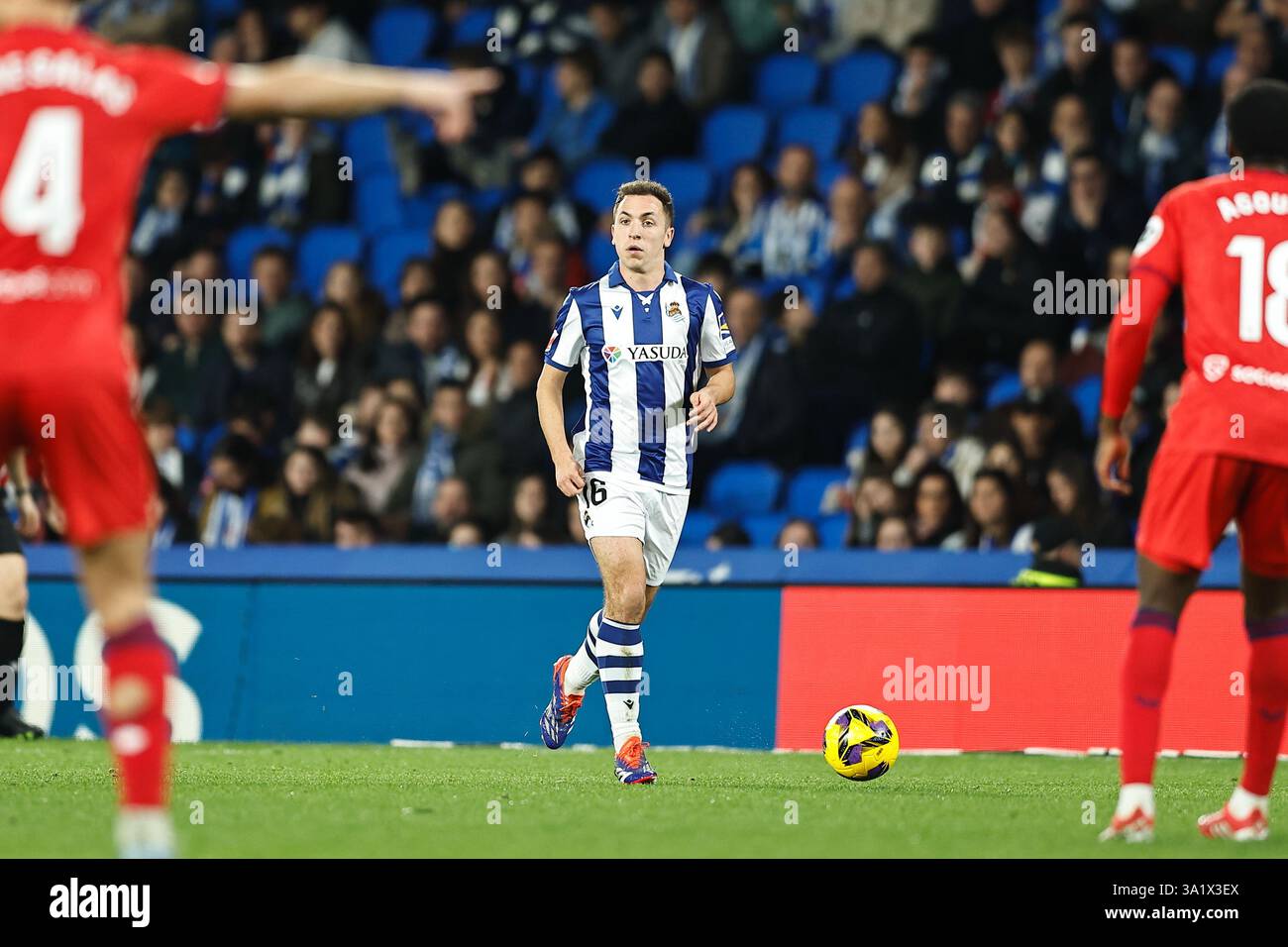 San Sebastian, Spain. 9th Mar, 2025. Jon Ander Olasagasti (Sociedad ...