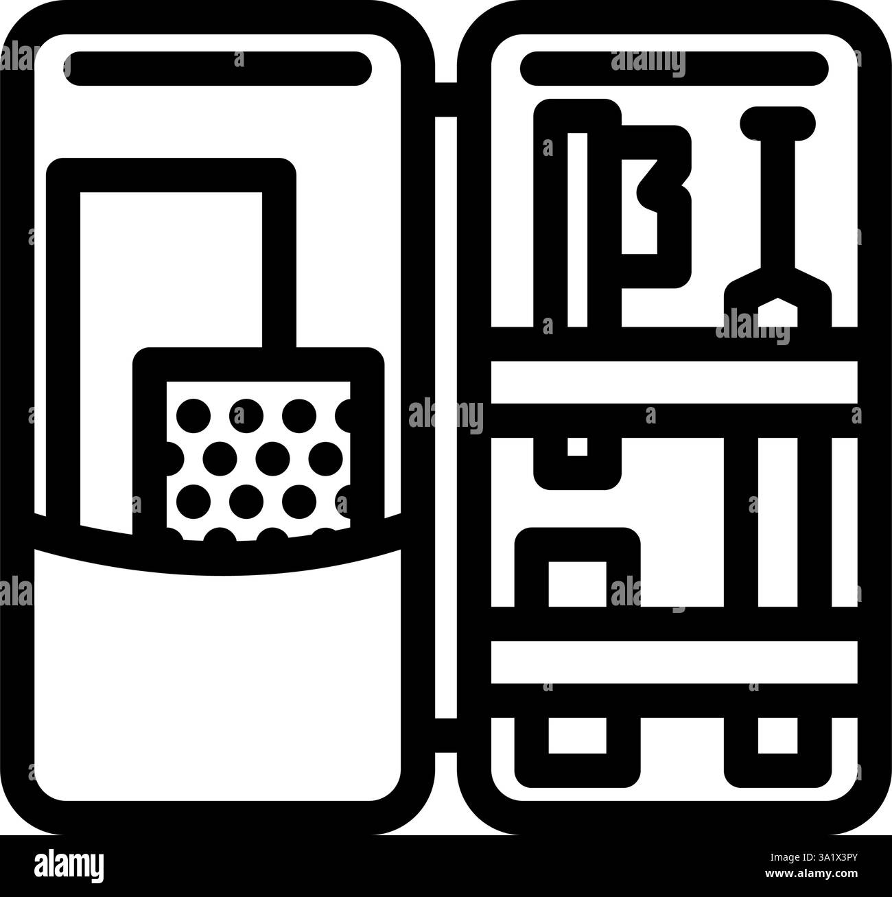 tuning kit snowboard line icon vector illustration Stock Vector Image ...
