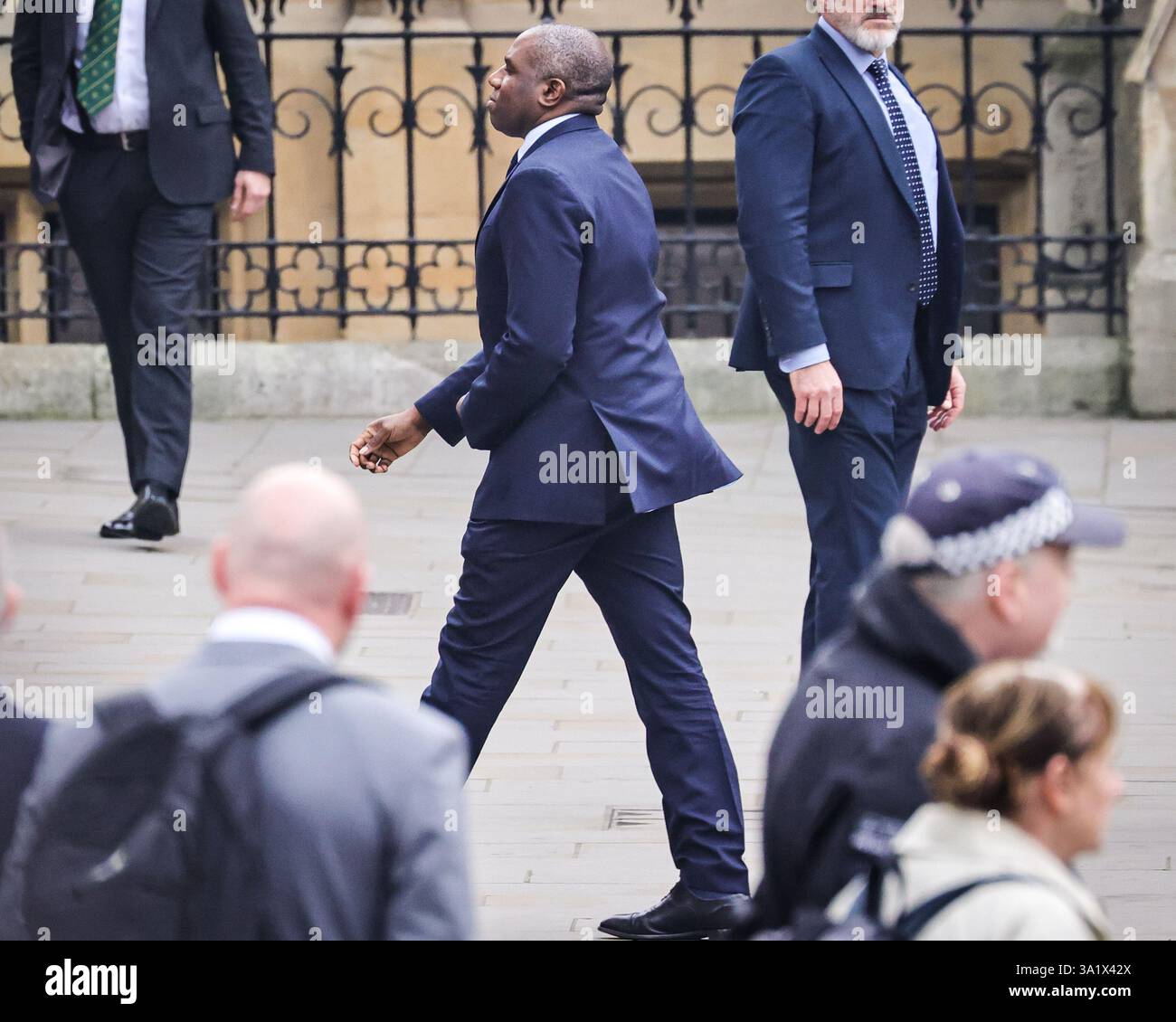 London, UK. 10th Mar, 2025. David Lammy, Foreign Secretary, arrives ...