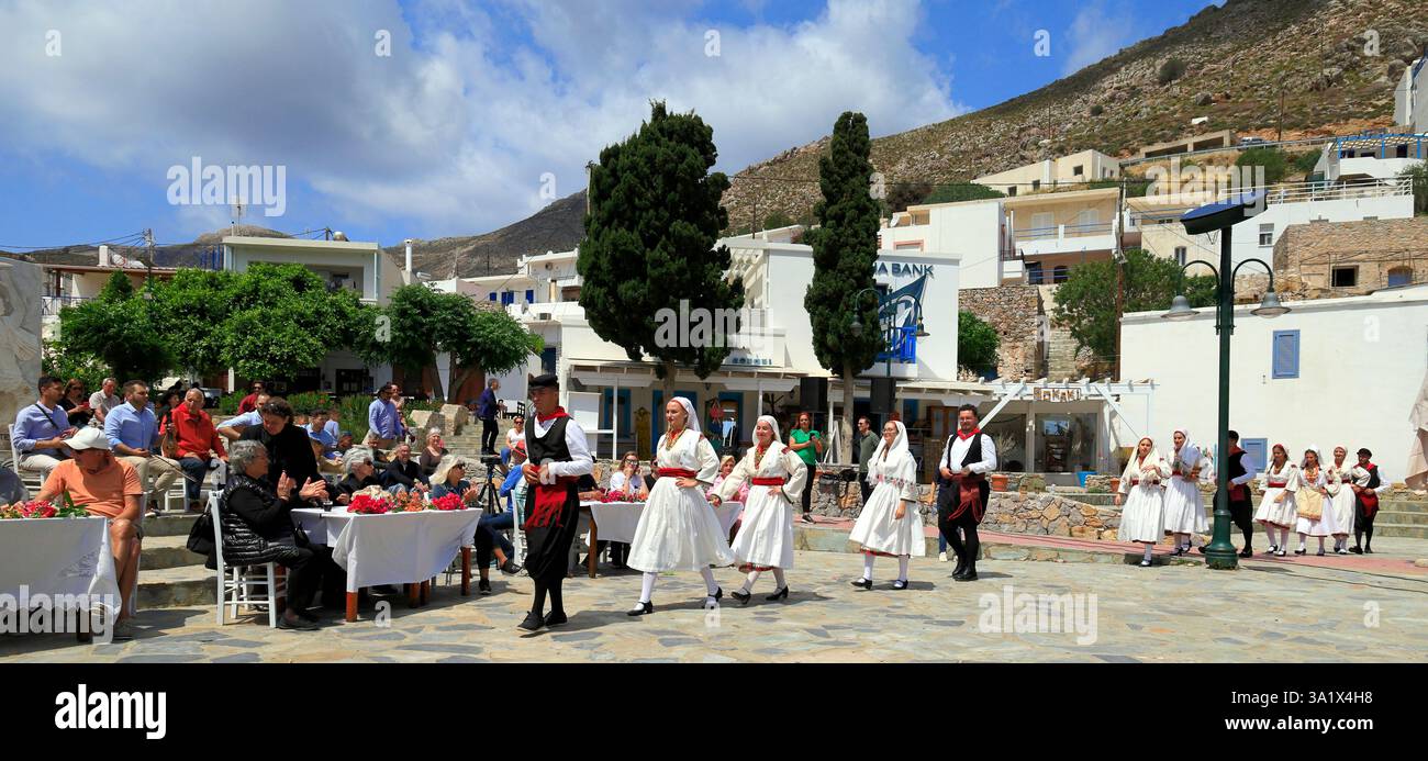 Tilos Island, Dodecanese. Scenes from filming of a television program ...