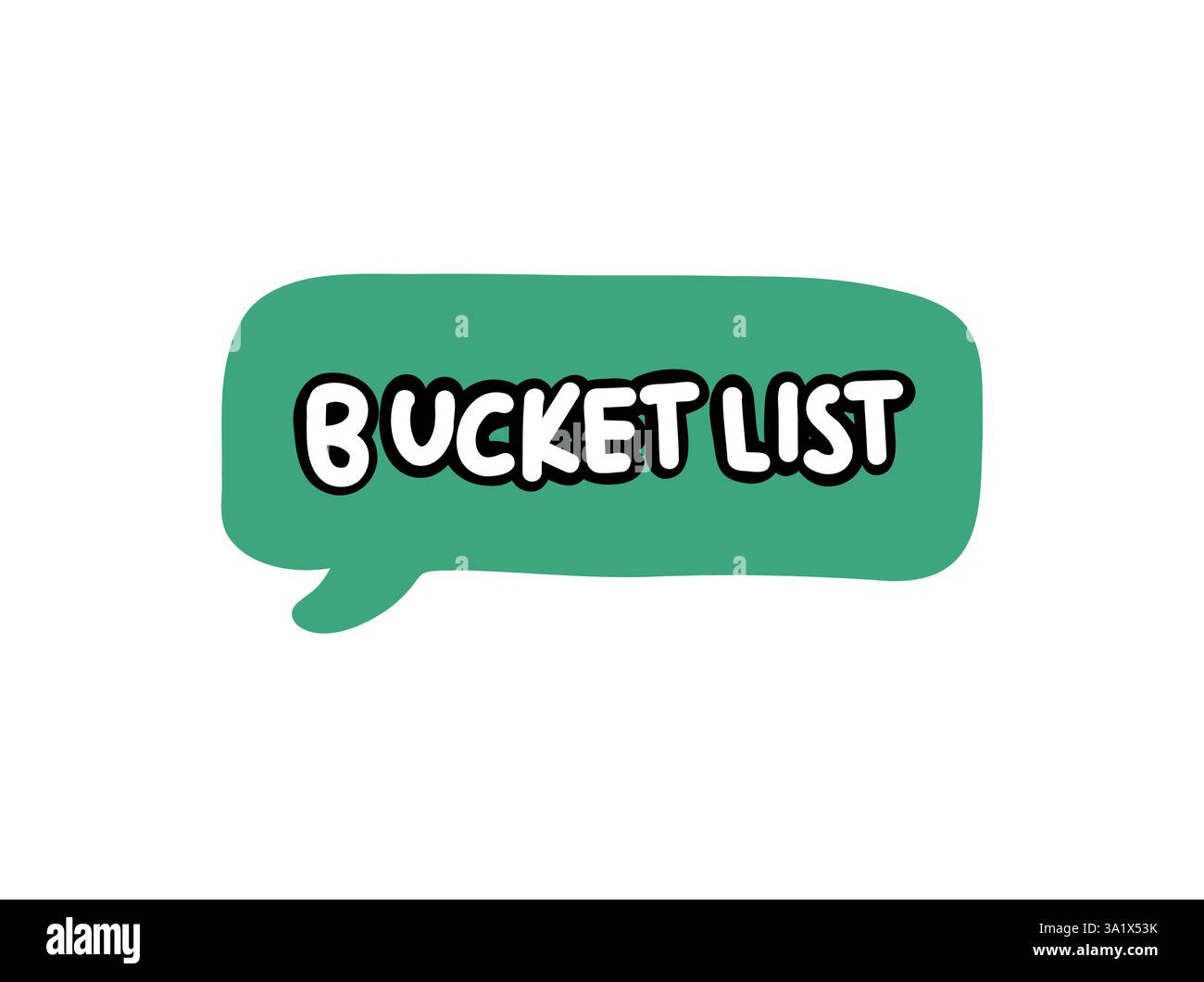 Bucket List. Badge, icon, logo vector design illustration on white ...