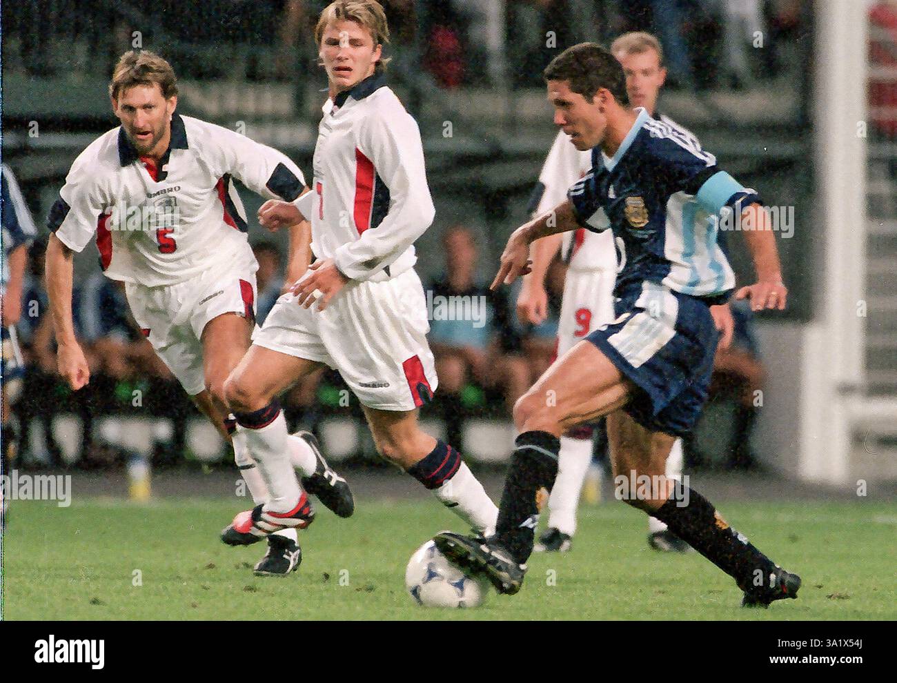 1998 FIFA World Cup: Argentina vs. England Stock Photo - Alamy