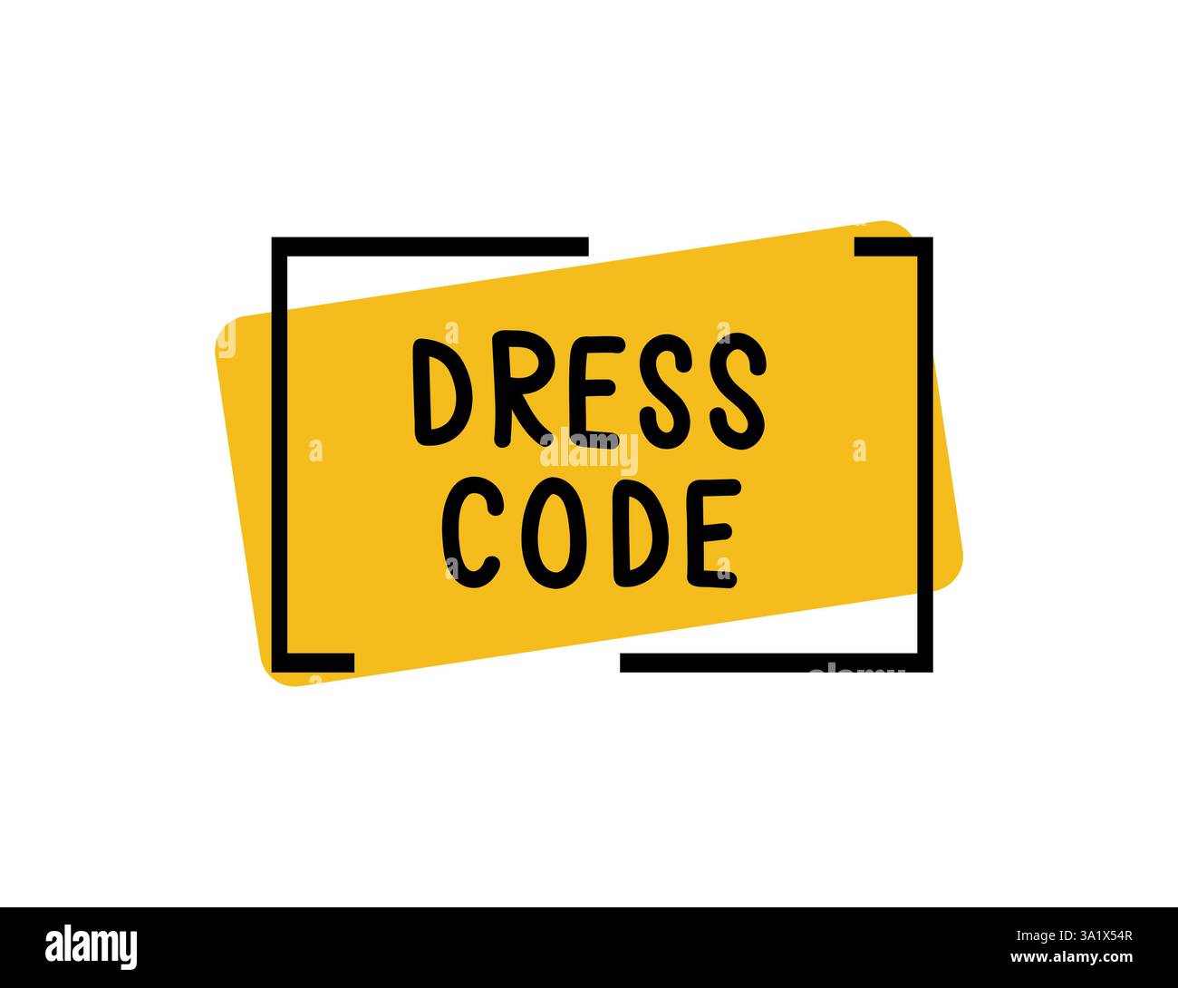 Dress Code. Badge, icon, logo vector design illustration on white ...
