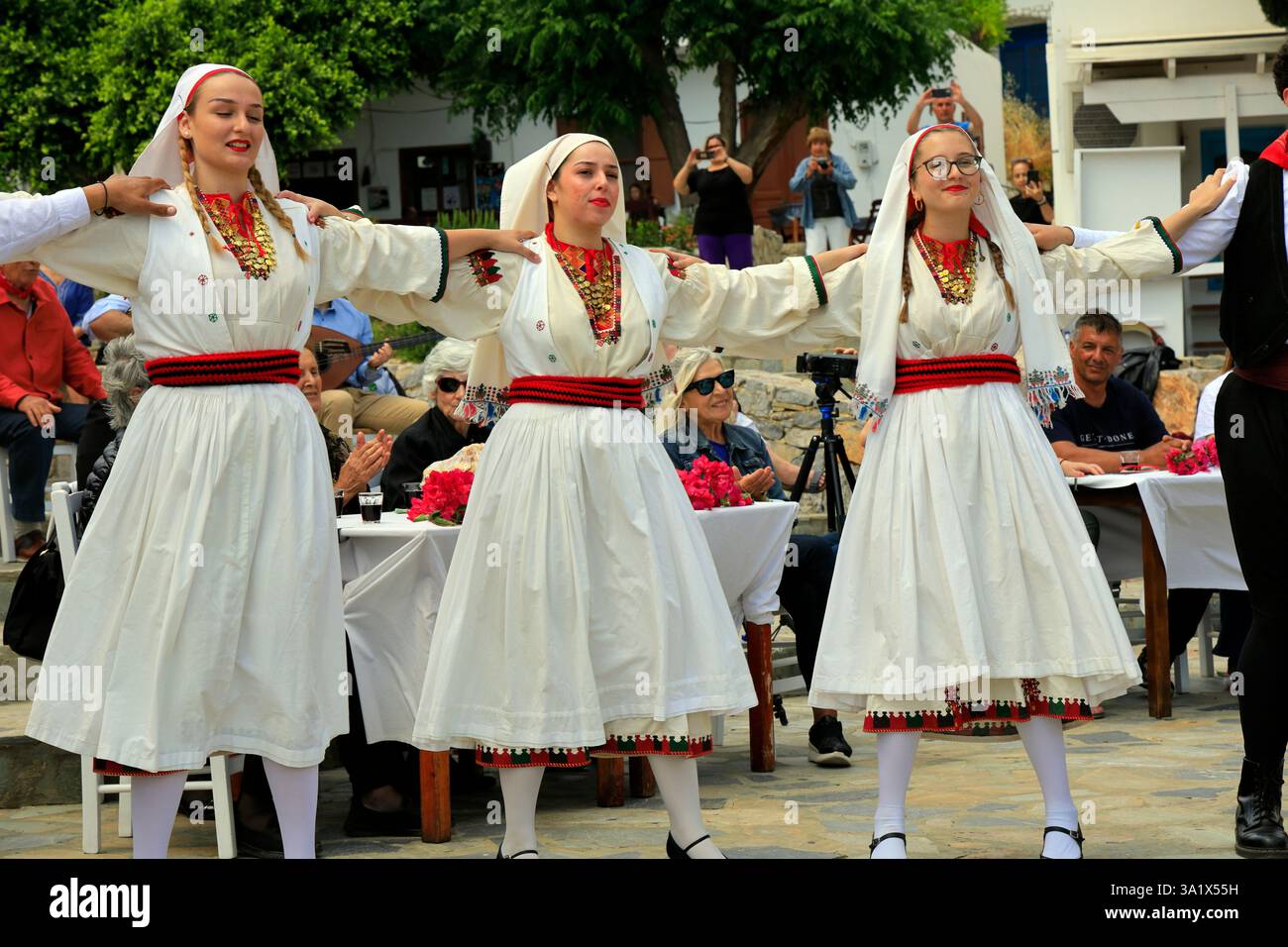 Tilos Island, Dodecanese. Scenes from filming of a television program ...