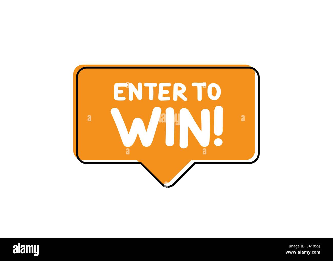 Enter To Win. Badge, icon, logo vector design illustration on white ...