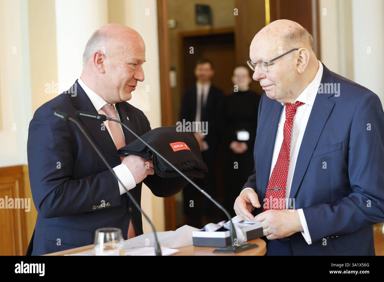 Kai Wegner, Walter Momper 80. Geburtstag Walter Mompe, am 10.03.2025 in ...