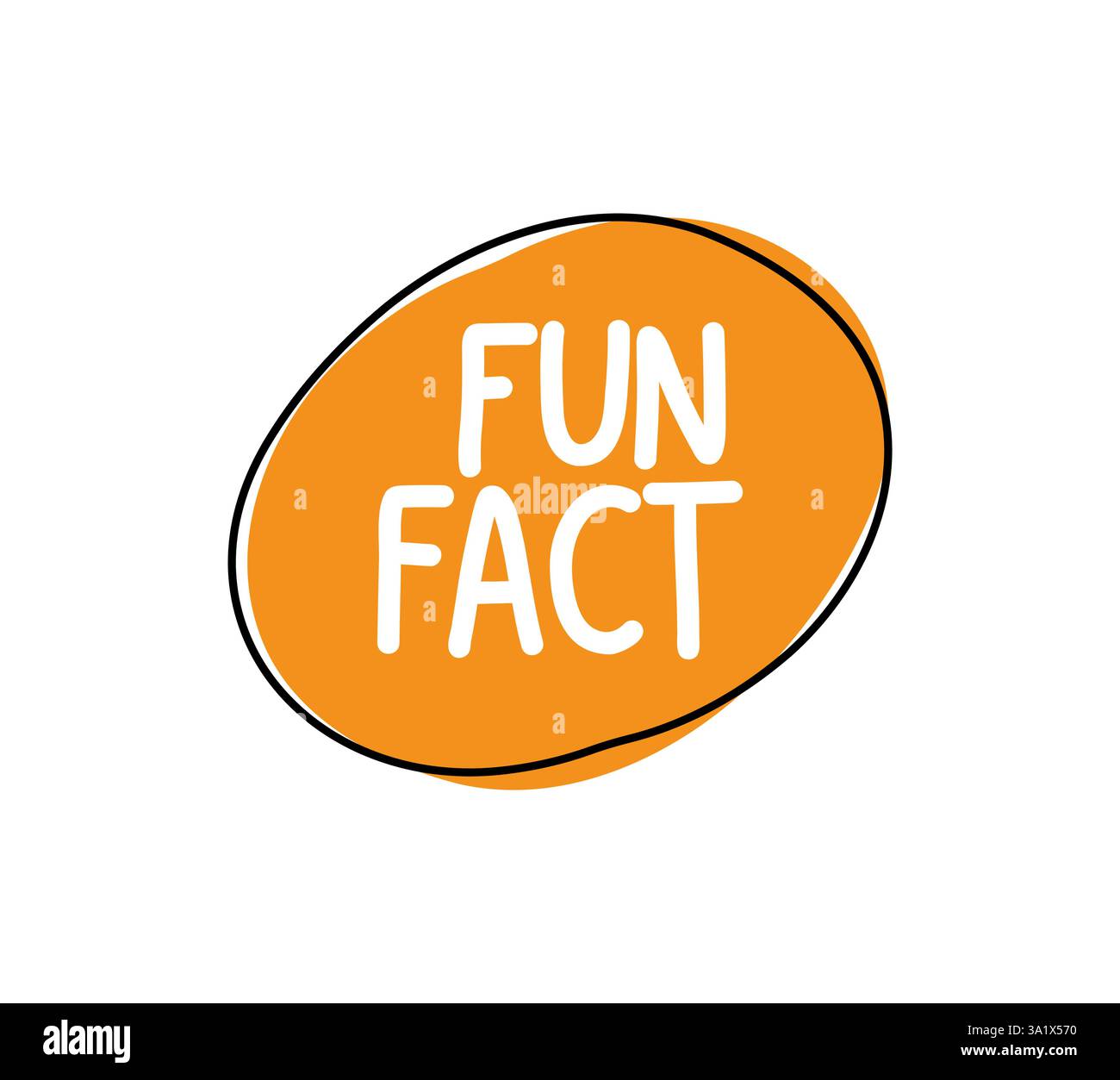 Fun Fact. Badge, icon, logo vector design illustration on white ...
